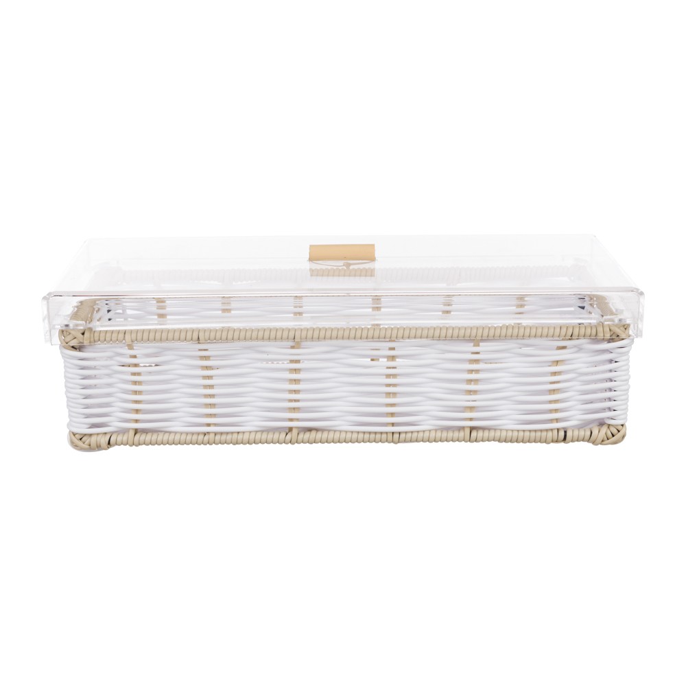 Bread Holder with Lid Raffia :: Theodora Home International